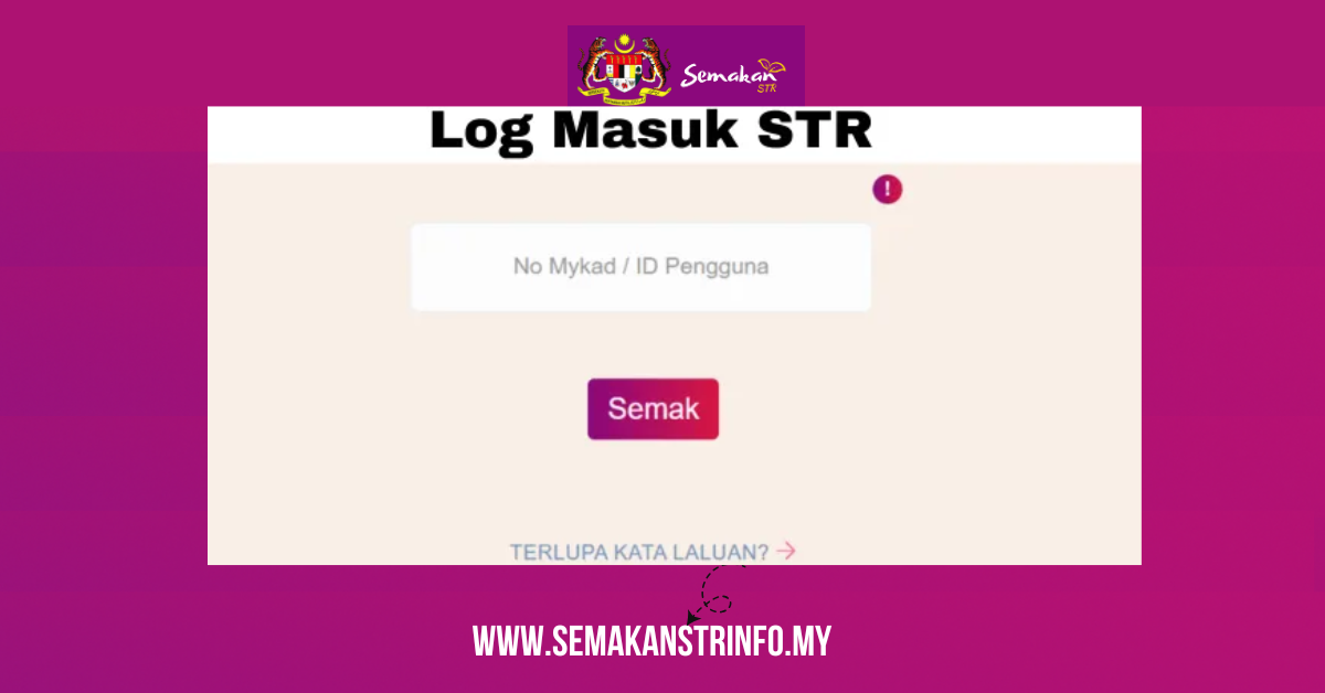STR Login 2025 Ke Portal MySTR: STR Semakan Status